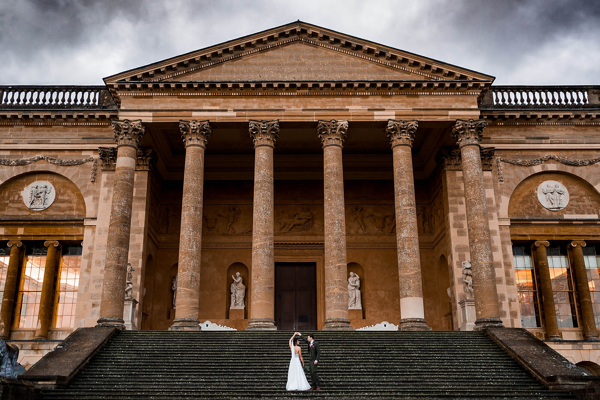 Stowe House Wedding Photography - Beautiful Winter Wedding at Stowe
